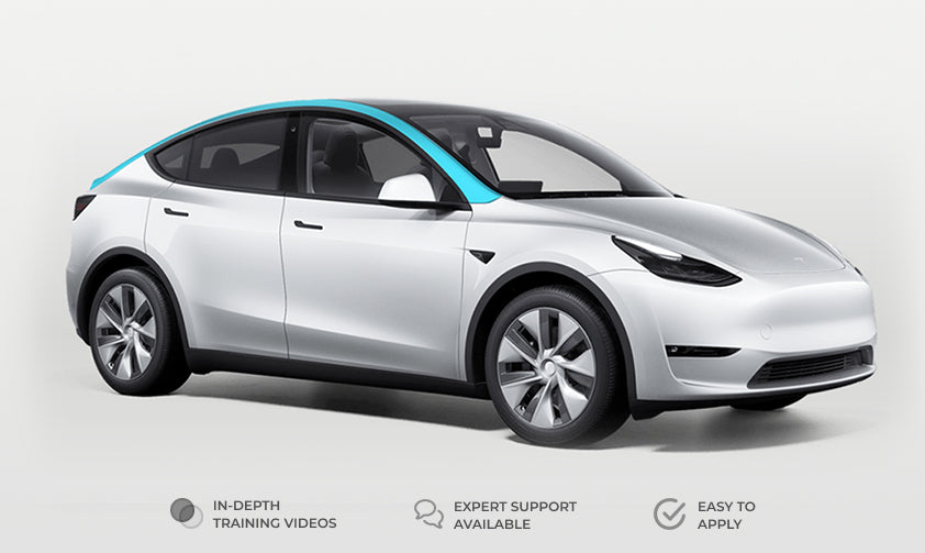 Tesla Model Y A-Pillar Set Paint Protection Film | Buy Now!